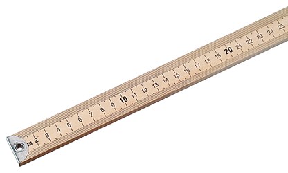Meter Stick, Hardwood, English/Metric, 1 Meter, Brass Ends | Flinn ...