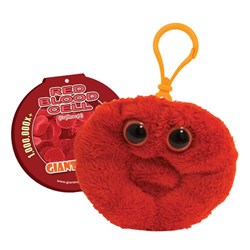 Red Blood Cell, Giant Microbe®, Keychain | Flinn Scientific