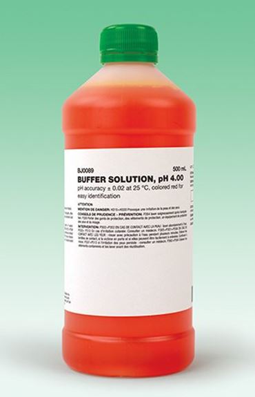 Buffer Solution, pH 4.00, 500 mL, Red | Flinn Scientific