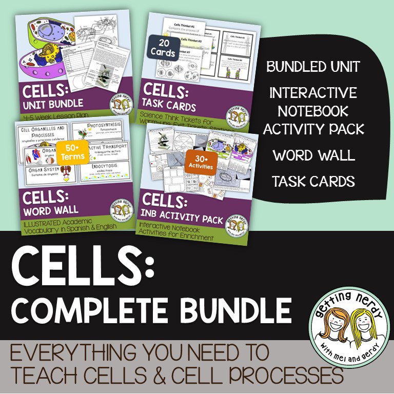 Getting Nerdy® Science—Cells: Complete Bundle