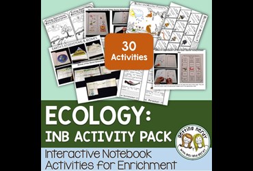 Getting Nerdy® Science—Ecology: Interactive Notebook Activity Pack