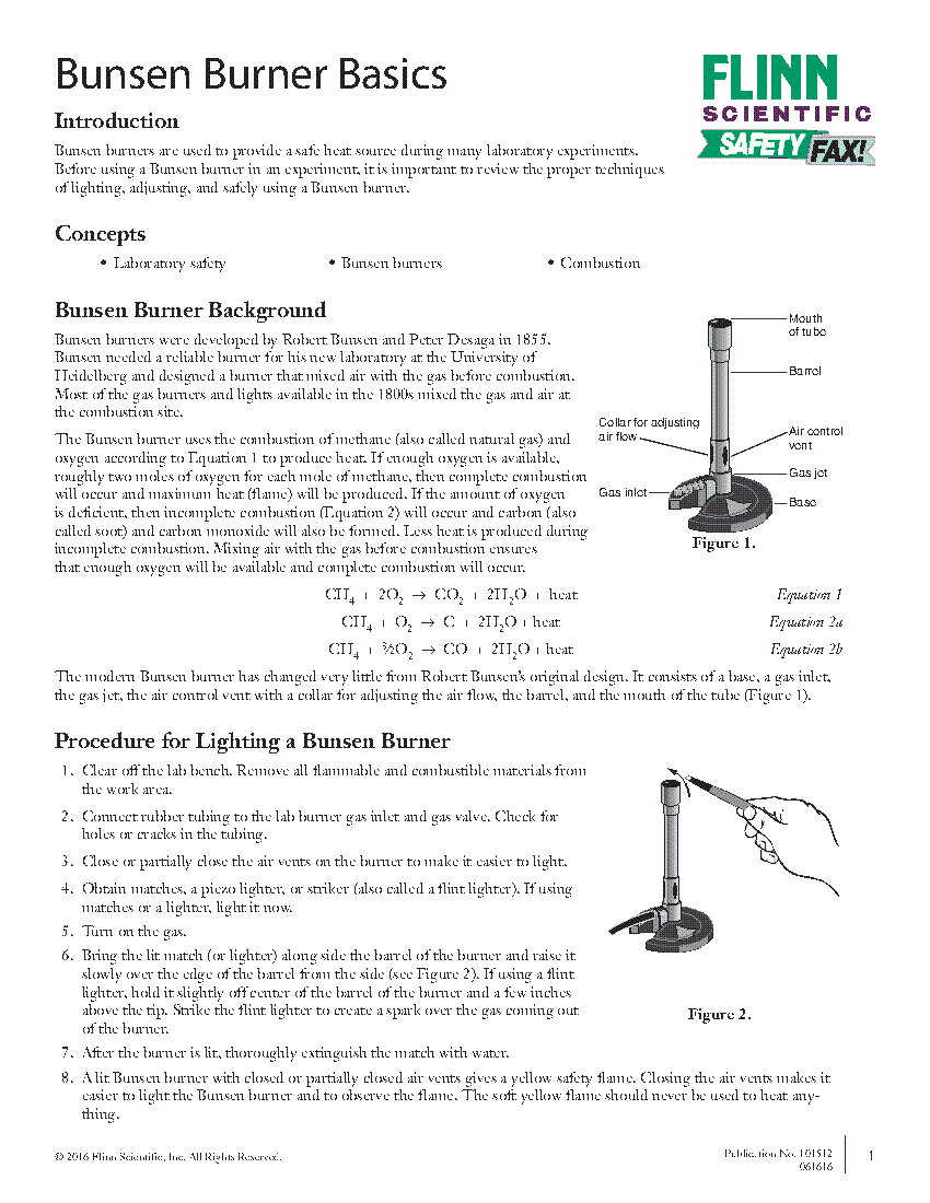 Bunsen Burner Basics | Flinn Scientific